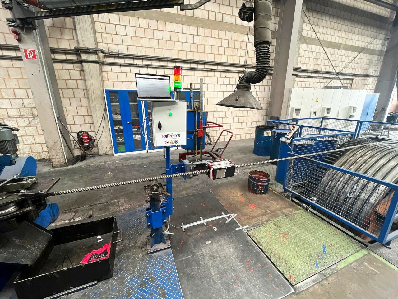 Magnetic rope tester inline - ROPESYS